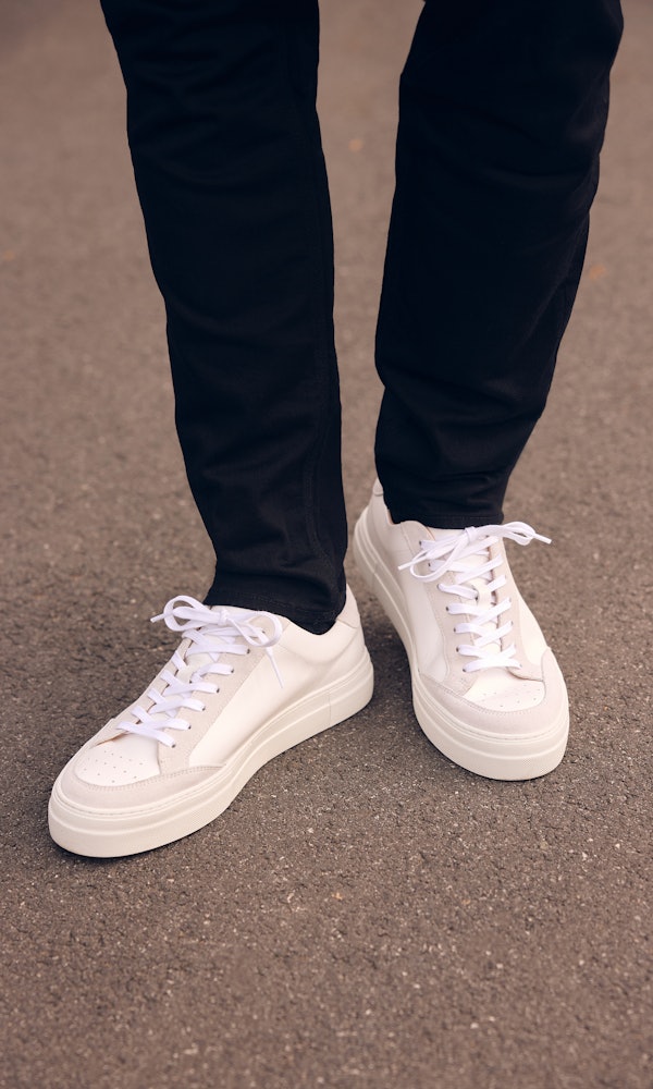 J.Lindeberg Art Signature Lädersneakers Vit | Herr | Volt